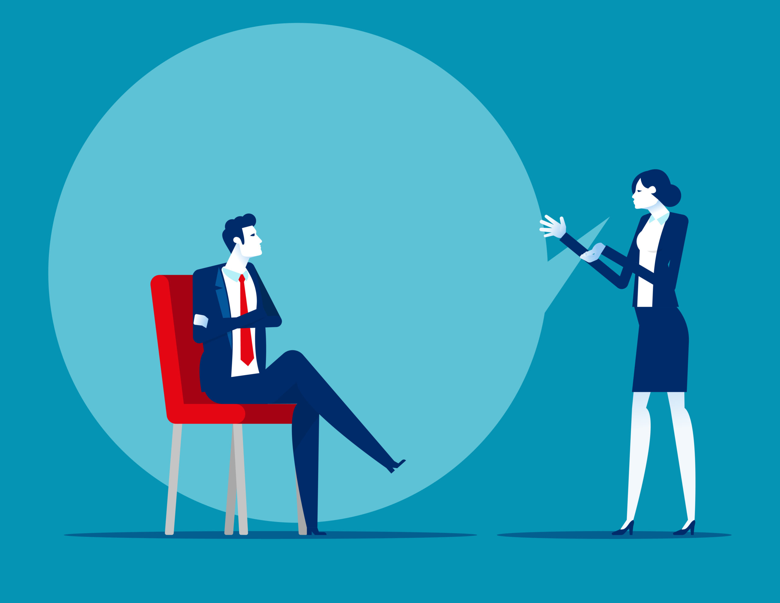 Two business partner talking with a big speech bubble | jw-automation's ...